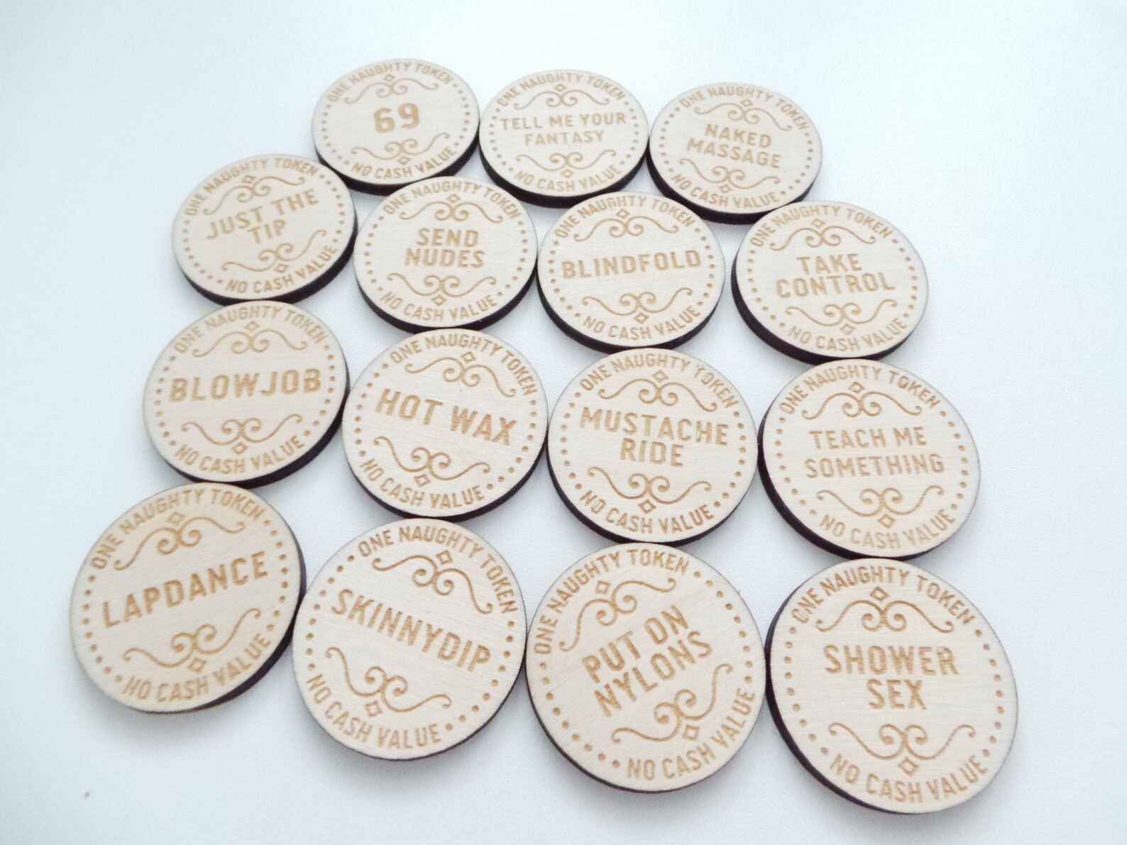 Sex Tokens Personalised Bedroom Tokens Game Cheeky T Etsy