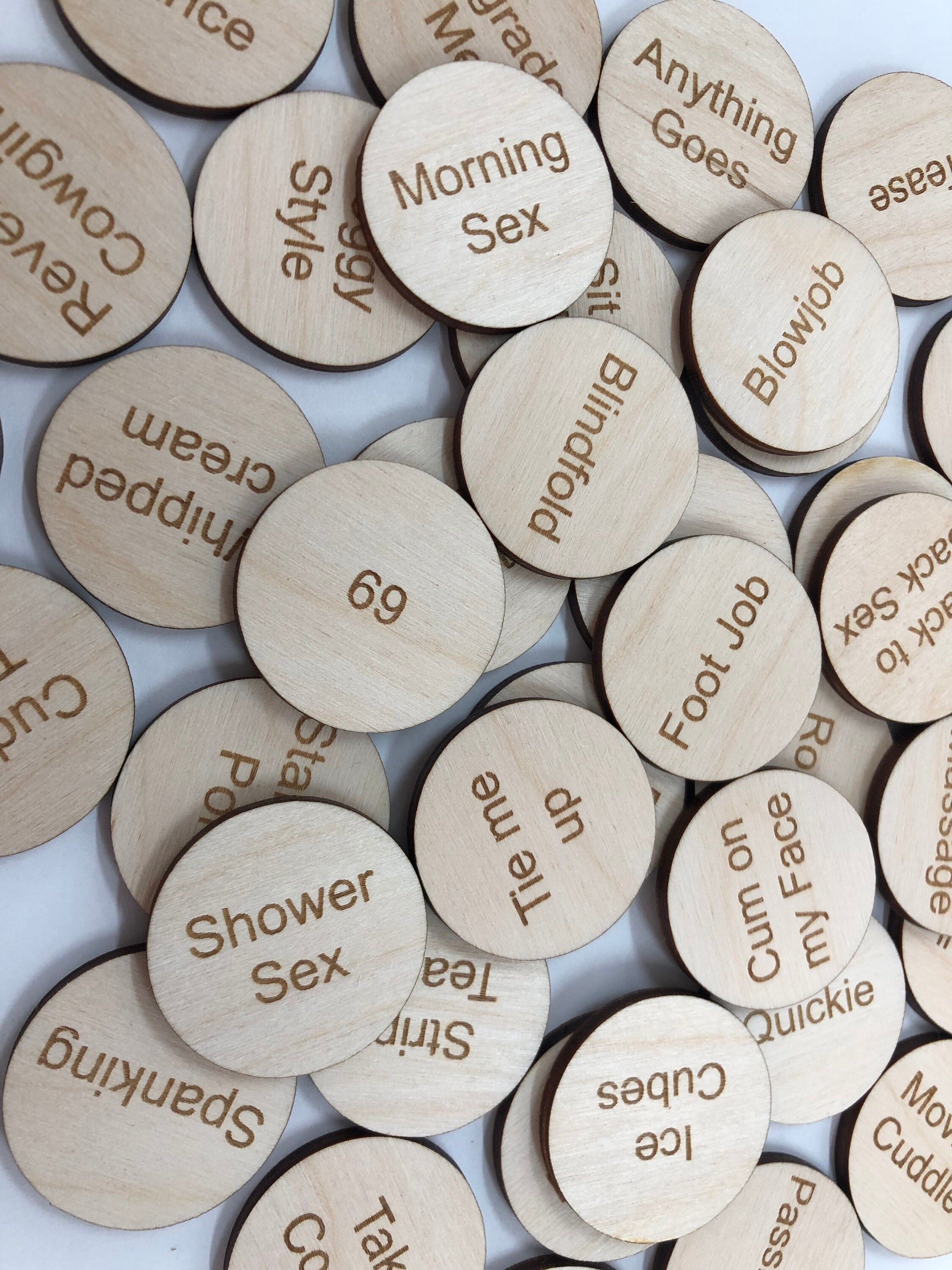 Personalised Sex Tokens Custom Tokens Game Cheeky T Sex Etsy