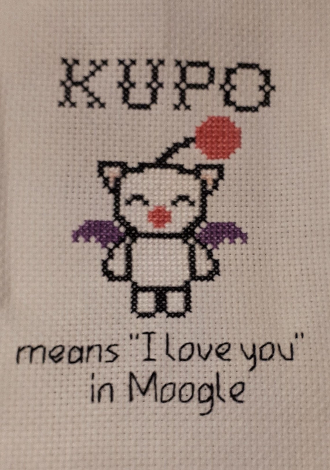 PATTERN Kupo Means I Love You in Moogle Final Fantasy - Etsy