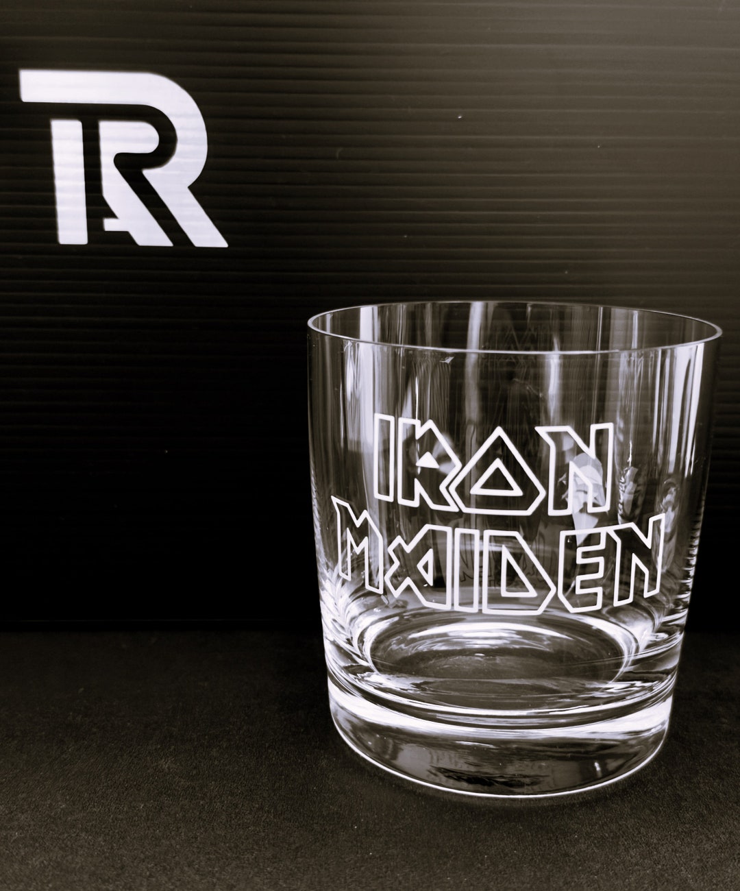 Glass of Whiskey, Wine, Beer Hand-engraved IRON MAIDEN - Etsy