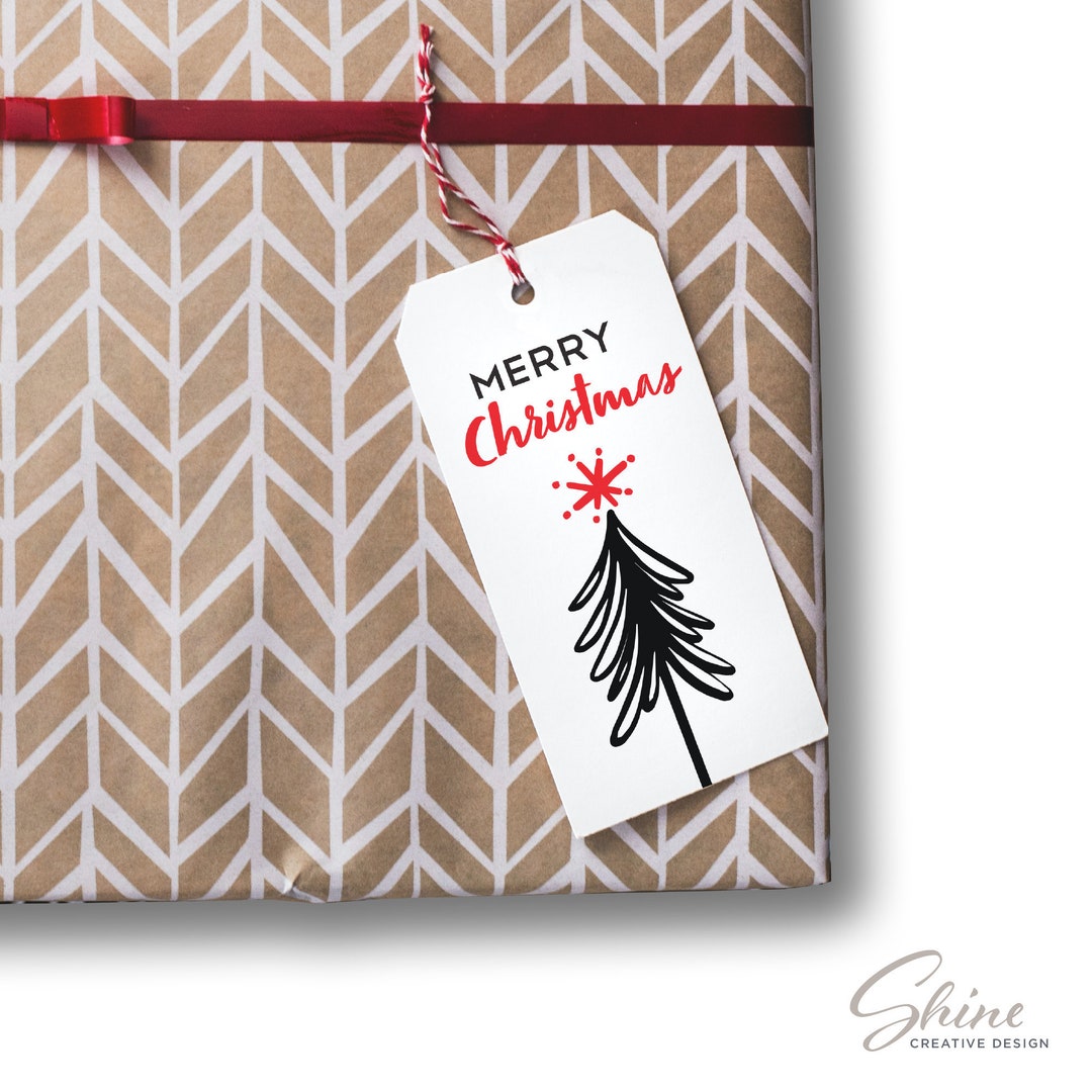 Printable Christmas Gift Tag PDF Christmas | Merry Christmas Tag ...