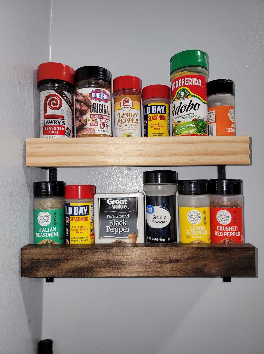 Wooden Spice Racks/kitchen Organizer/ Spice Rack Kitchen Storage ...