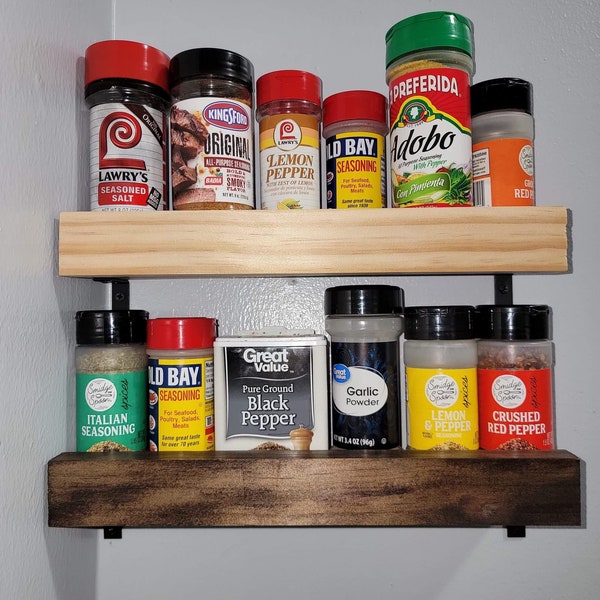 Wooden Spice Rack - Etsy