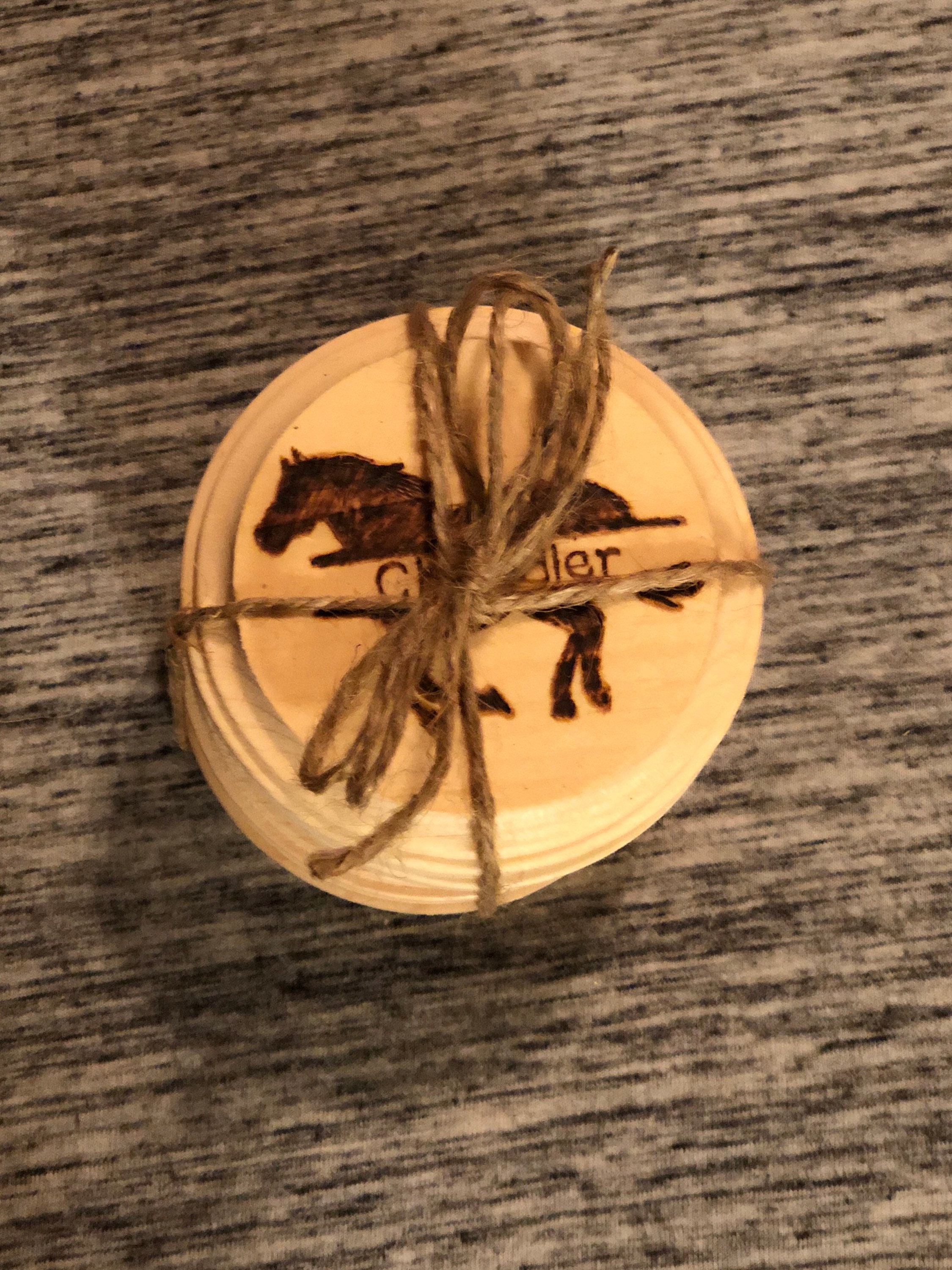 Wood burned coasters wooden coasters horse coasters horse | Etsy