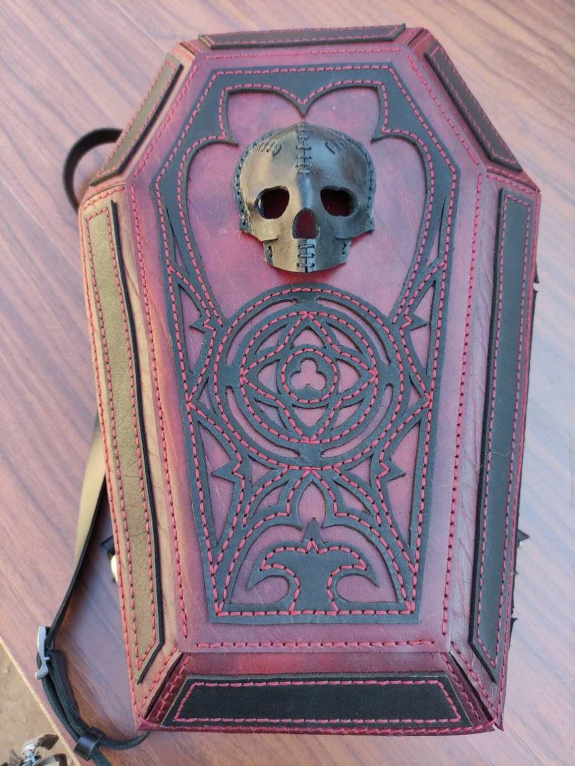 Leather Coffin Backpack Coffin Bag Leather Coffin - Etsy