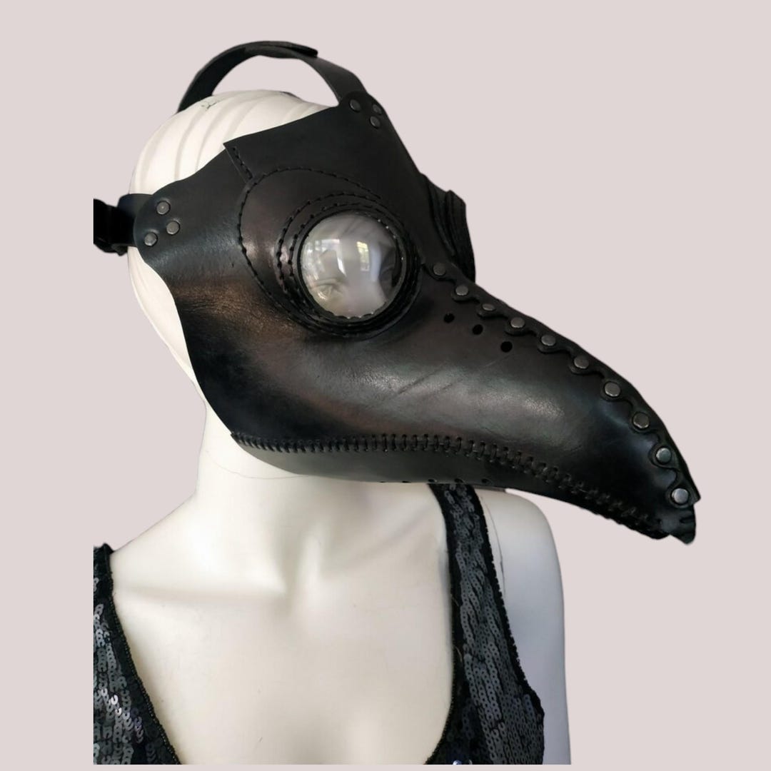 Steampunk Leather Plague Doctor Mask – Gothic Cosplay – Handmade ...