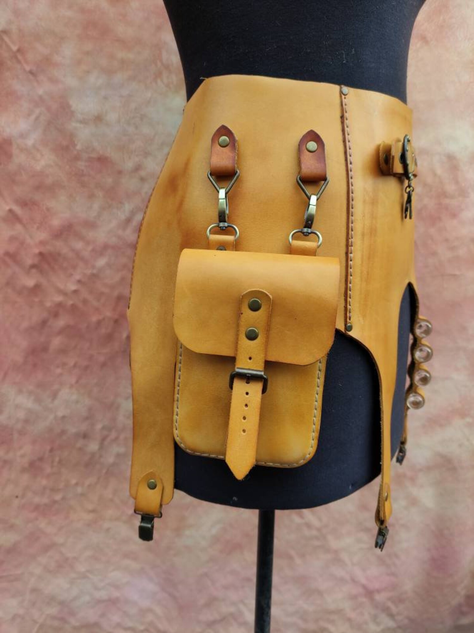 Leather Steampunk Belt Alchemist Belt Medieval Corset Belt - Etsy