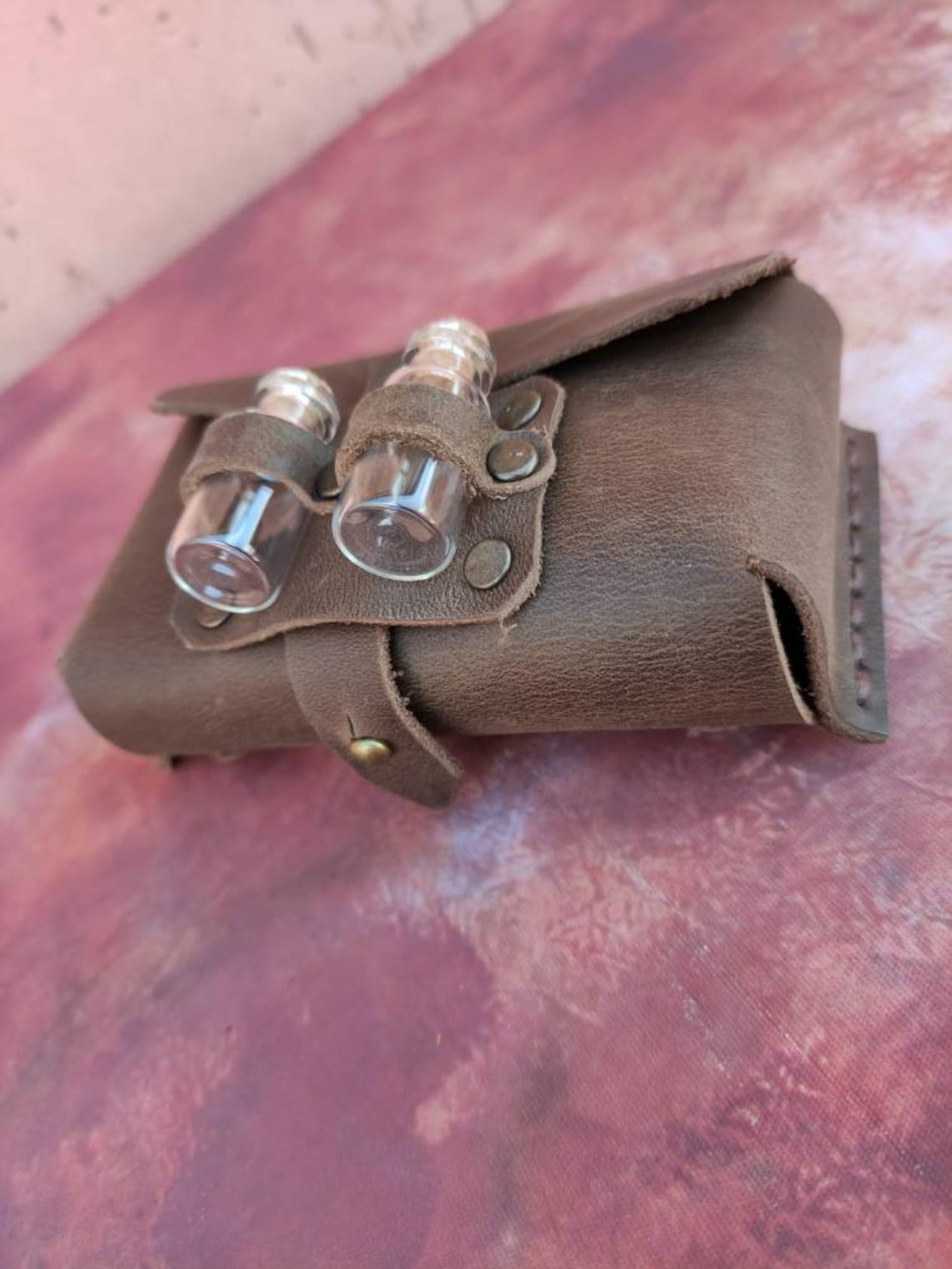 Potion Holder Leather Belt Bag LARP Costume Medieval Belt - Etsy