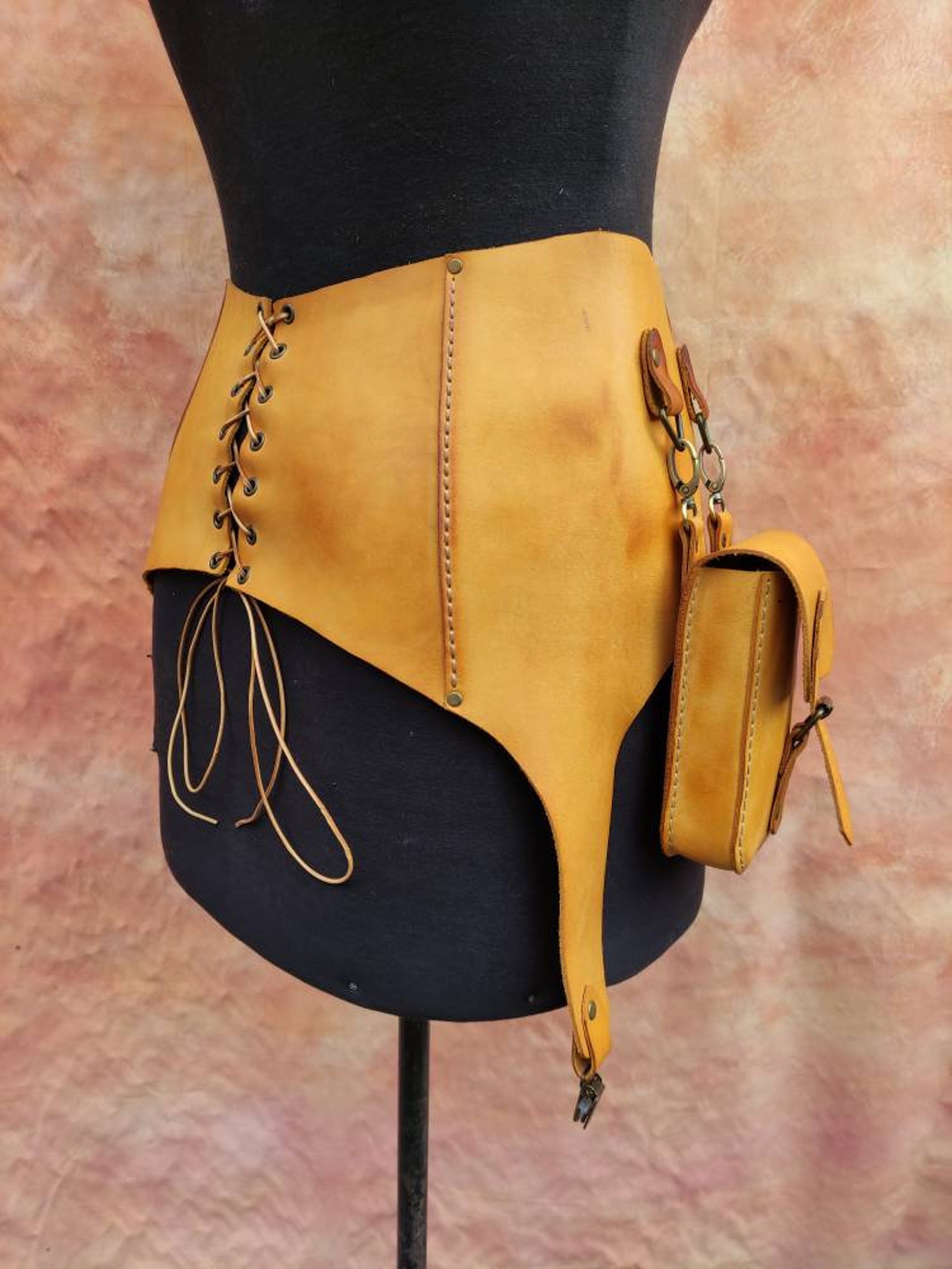 Leather Steampunk Belt Alchemist Belt Medieval Corset Belt - Etsy