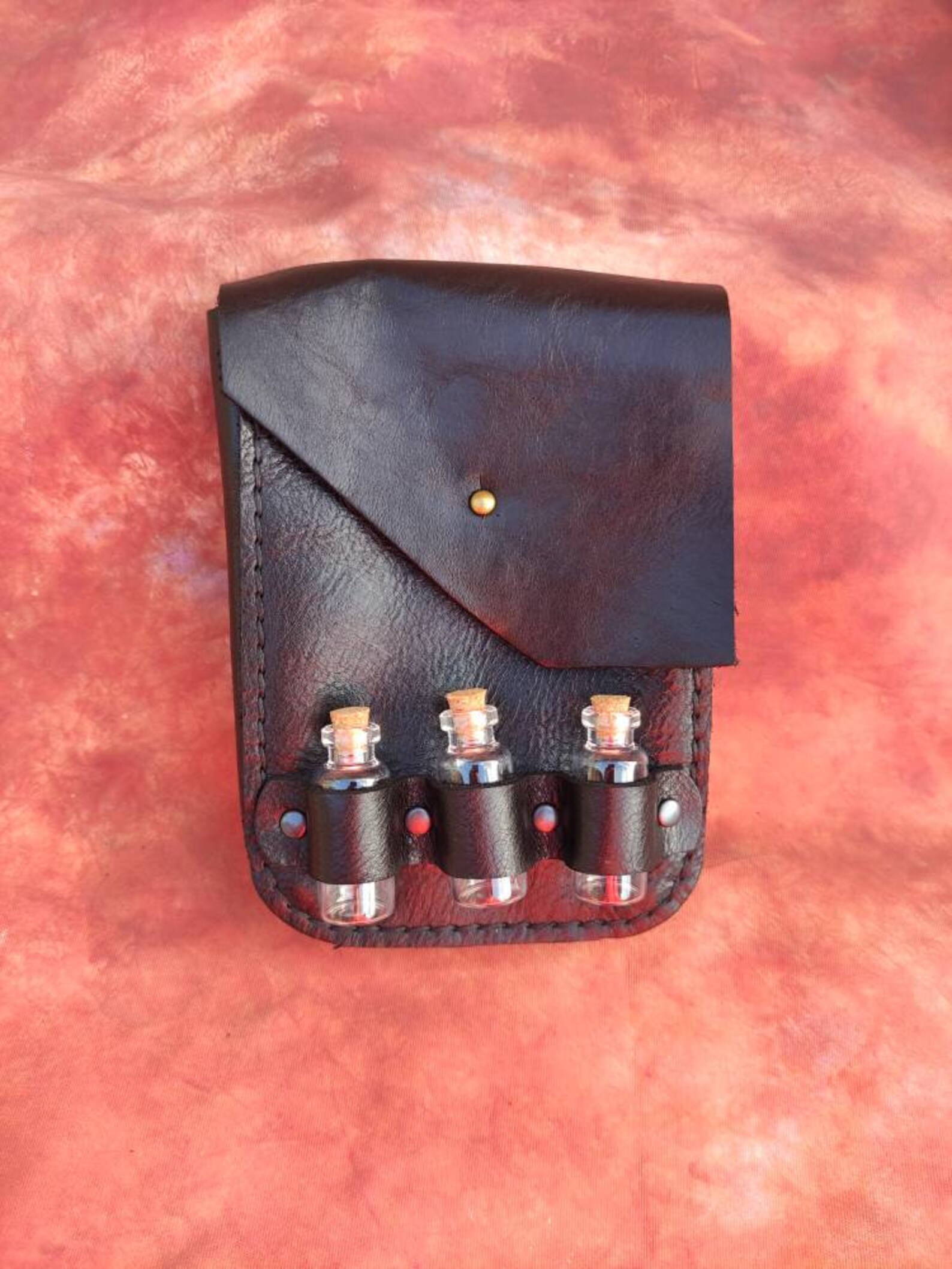 Leather Belt Pouch for Larp Cosplay Medieval Costume or Just - Etsy