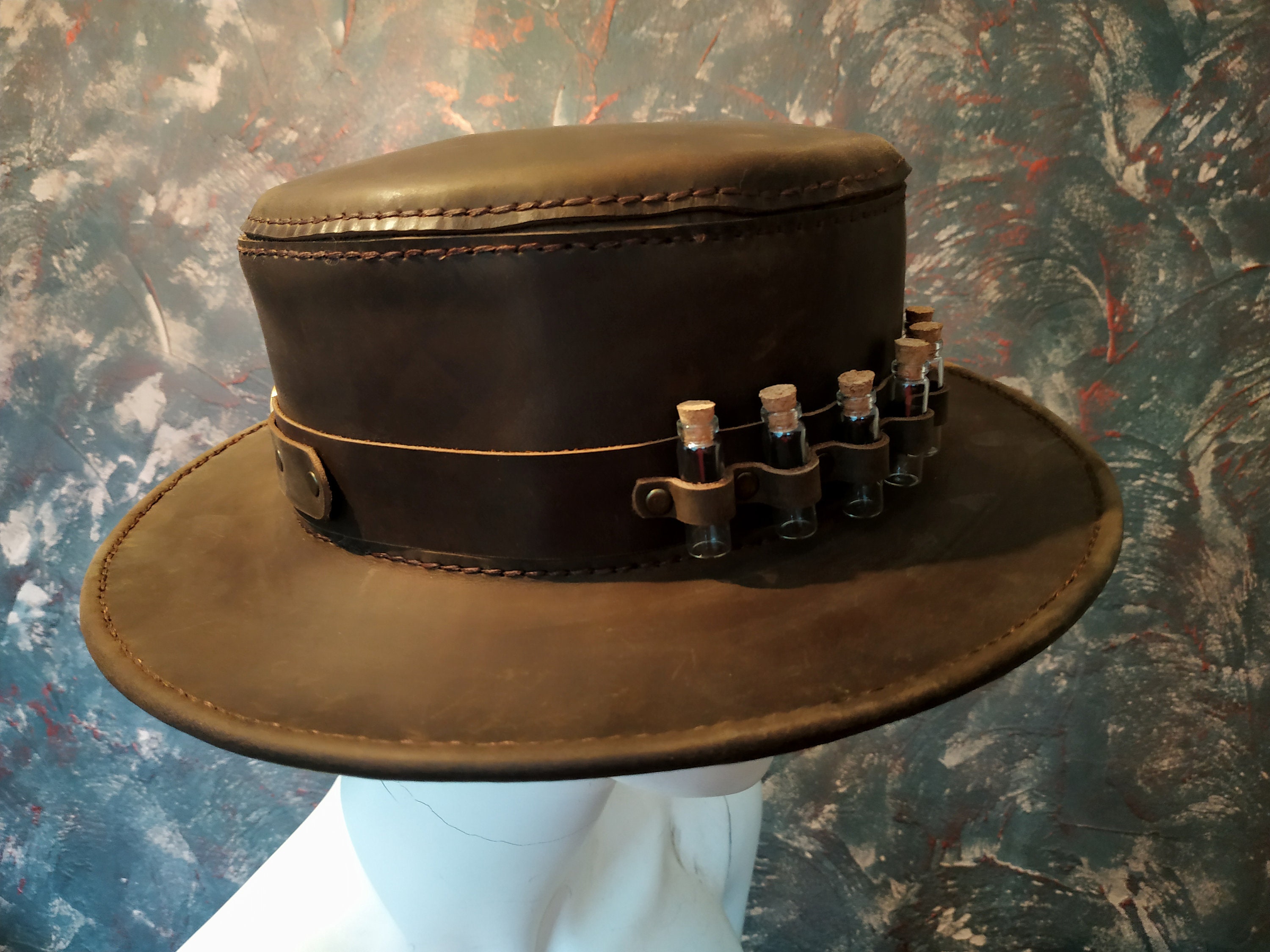 Alchemist party kit Hat and mask Handmade Leather Alchemist | Etsy