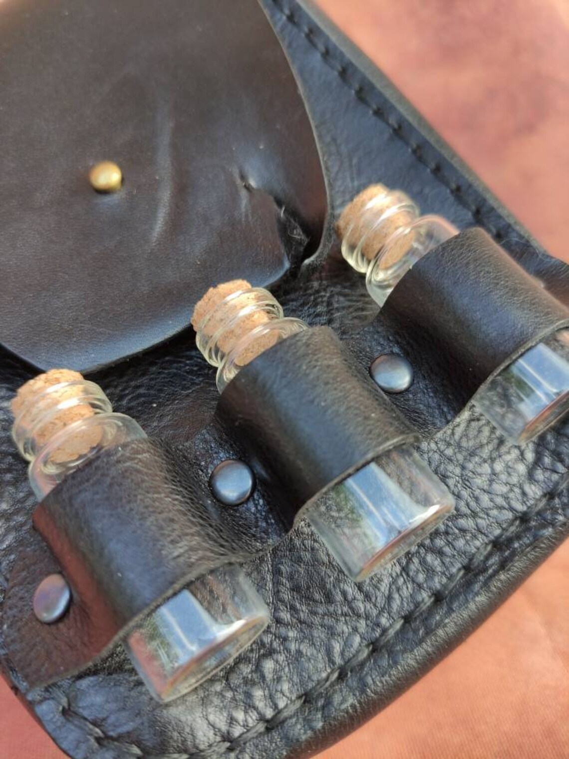 Leather Belt Pouch for Larp Cosplay Medieval Costume or Just - Etsy