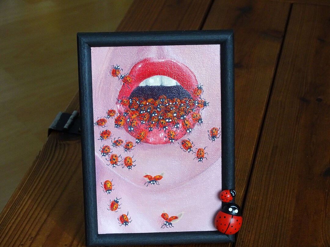 Surrealist Painting / Ladybug / Climate Change / Acrylic Painting ...