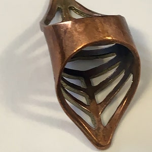 Vintage Copper Super Vision Punk Sharp Armour Ring - Etsy