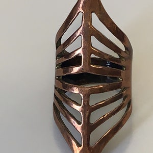 Vintage Copper Super Vision Punk Sharp Armour Ring - Etsy