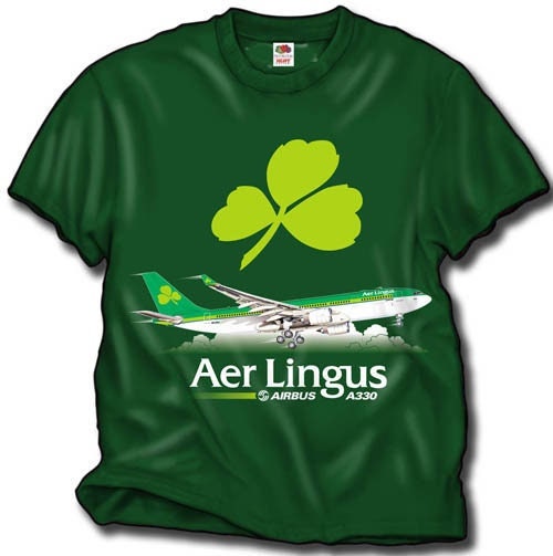 Aer Lingus Airbus A330 T-shirt Planespotting, Ireland, Irish Airline - Etsy