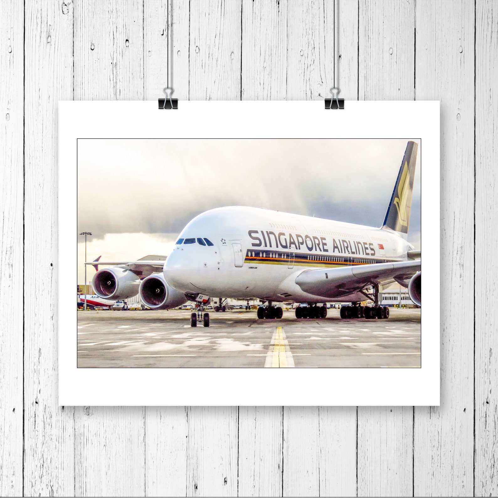 Singapore Airlines Airbus A380 Aviation Memorabilia Art Decor Poster ...