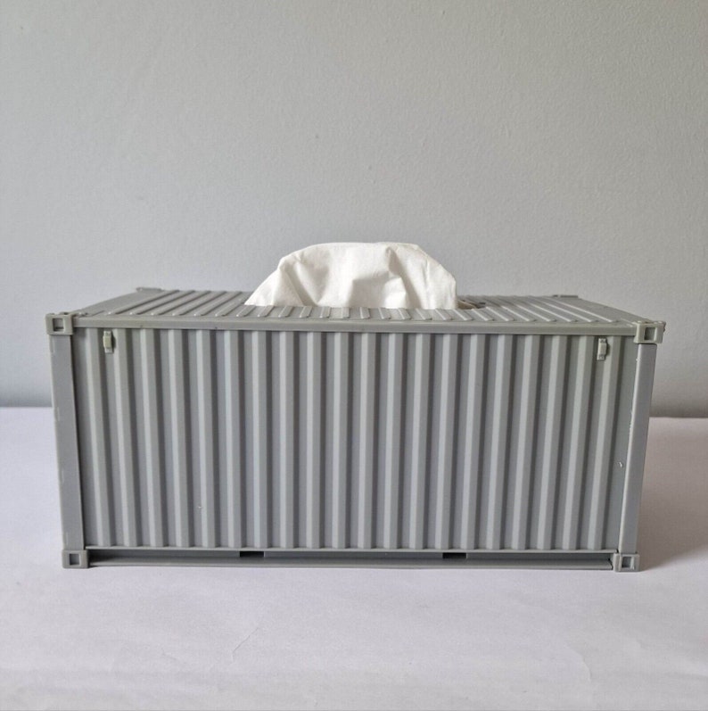 Shipping Container Themed Desk Tidy - Grey - Etsy