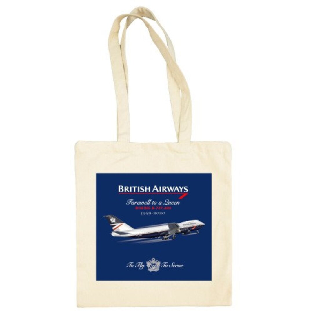 British Airways Boeing 747 Retirement Cotton Shopper Tote Bag - Etsy