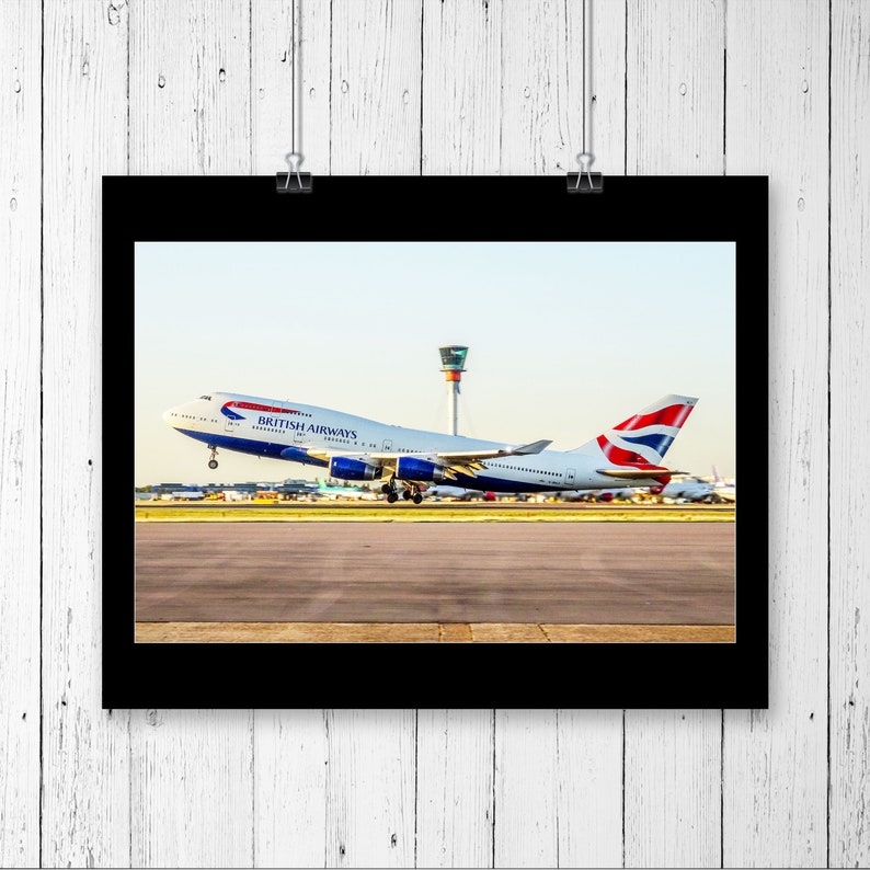 British Airways Boeing 747 Aviation Memorabilia Art Decor - Etsy