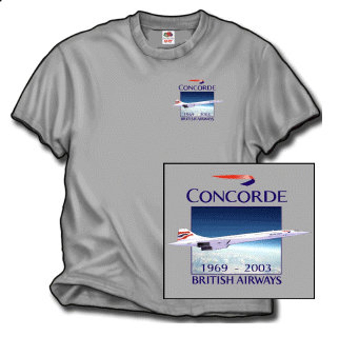 Concorde 'timeline' T-shirt - Etsy