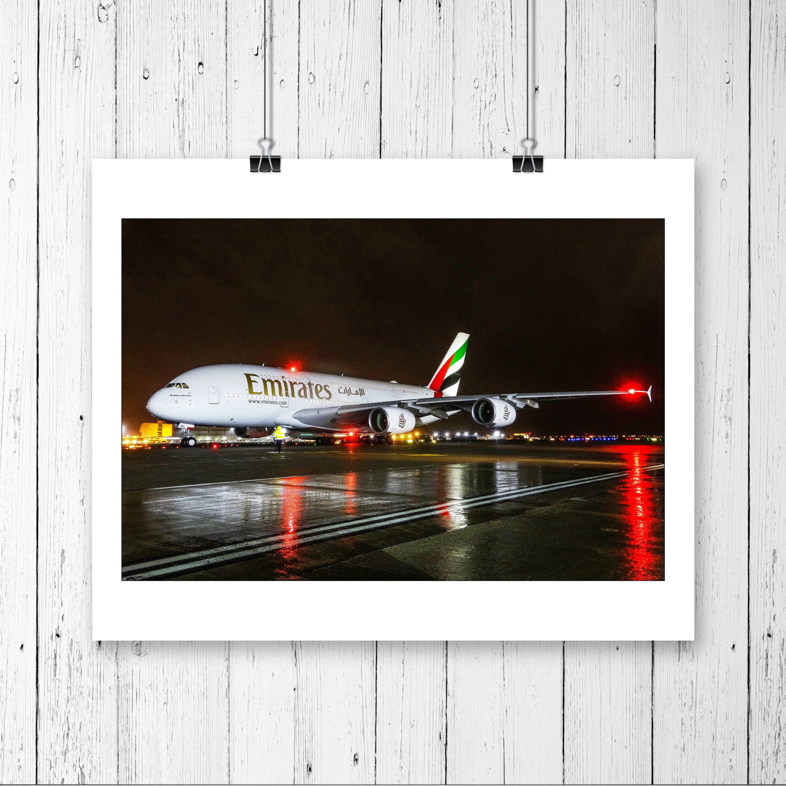 Emirates Airbus A380 Aviation Memorabilia Art Decor Poster Print ...