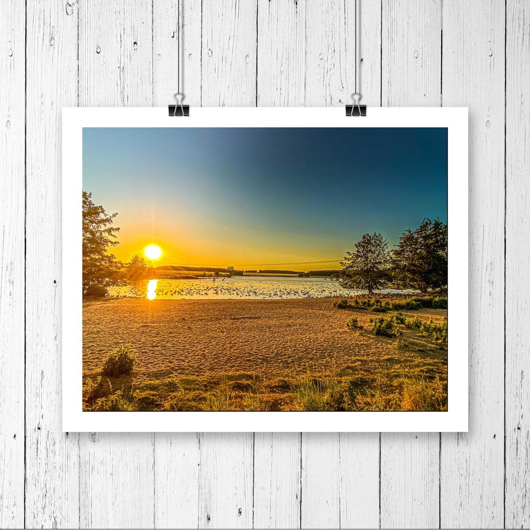 Livermere Lake Suffolk Landscapes Sunset Wall Art, Nature Photography ...