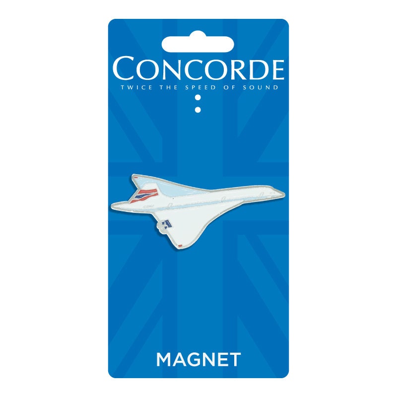 Concorde Shaped Metal Enamel Magnet - Etsy