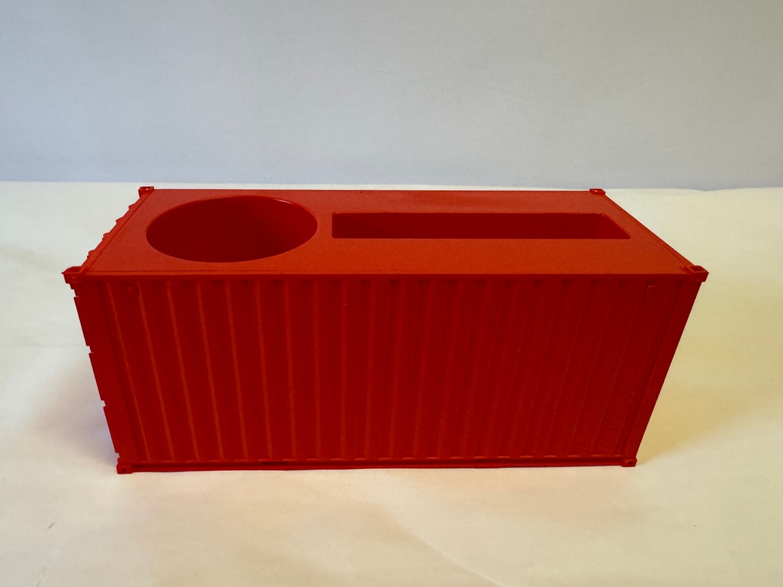 Shipping Container Themed Pen Pot Red - Etsy