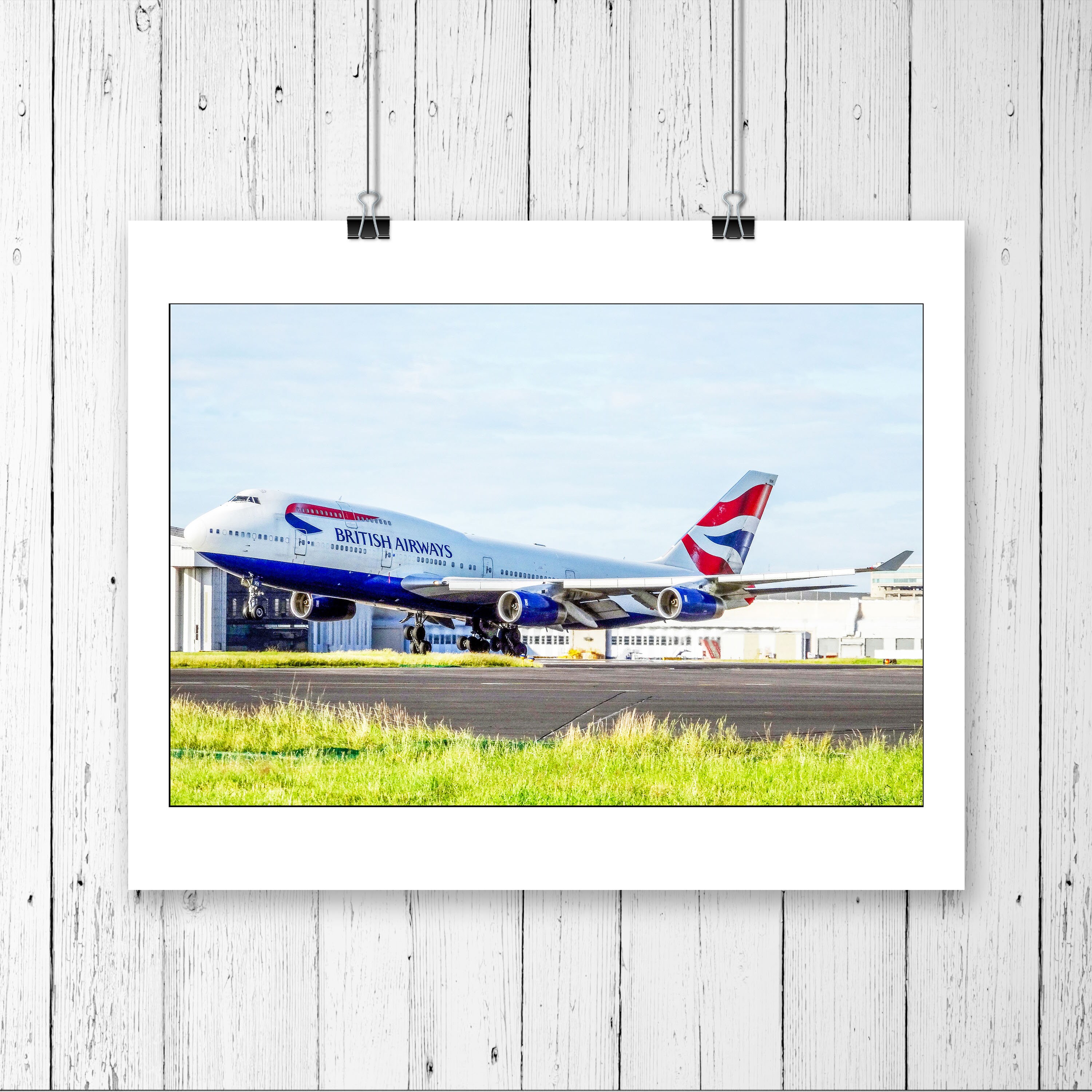 British Airways Boeing 747 Aviation Memorabilia Art Decor Poster ...