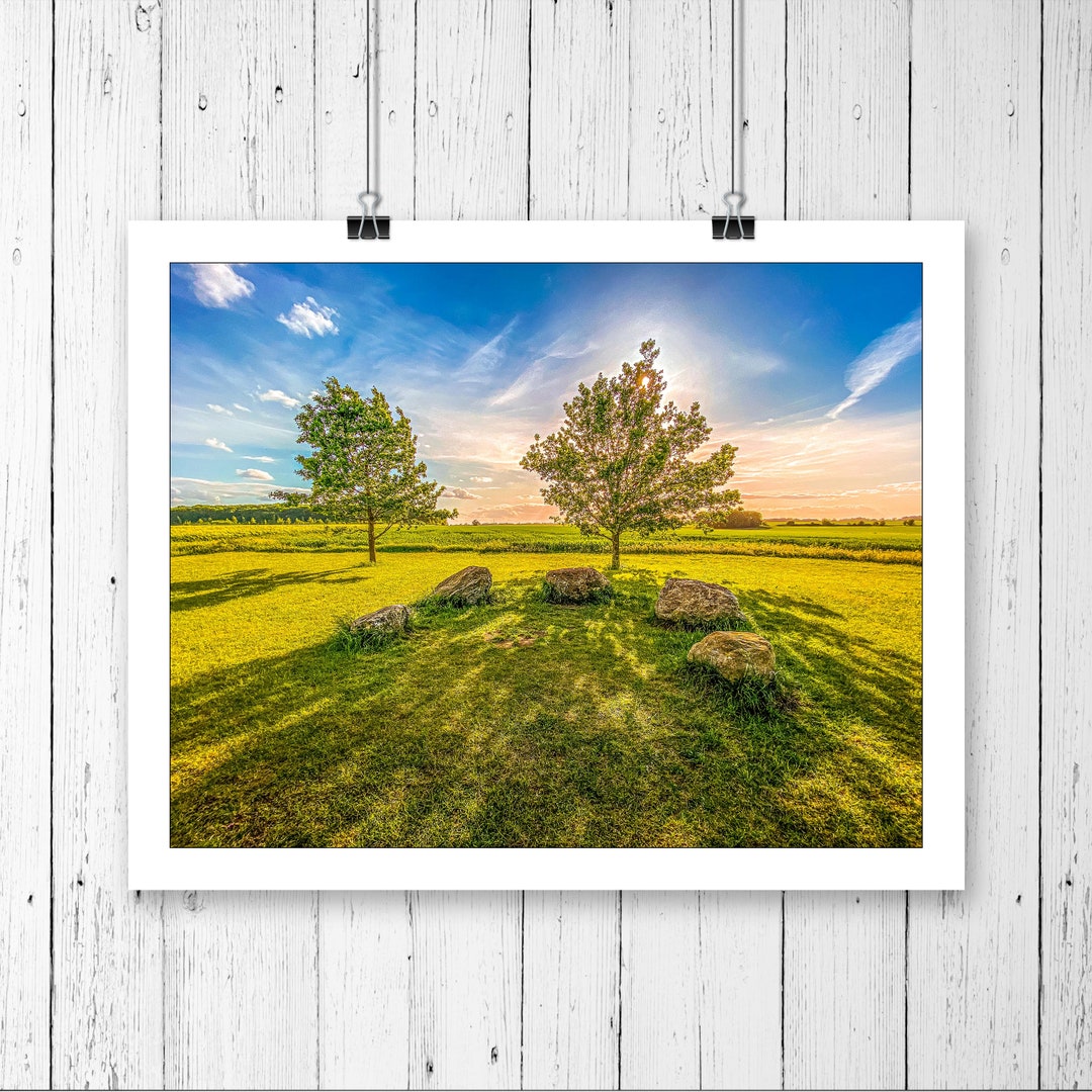 Ixworth Suffolk Landscapes Poster Print, English Countryside Summer Art ...