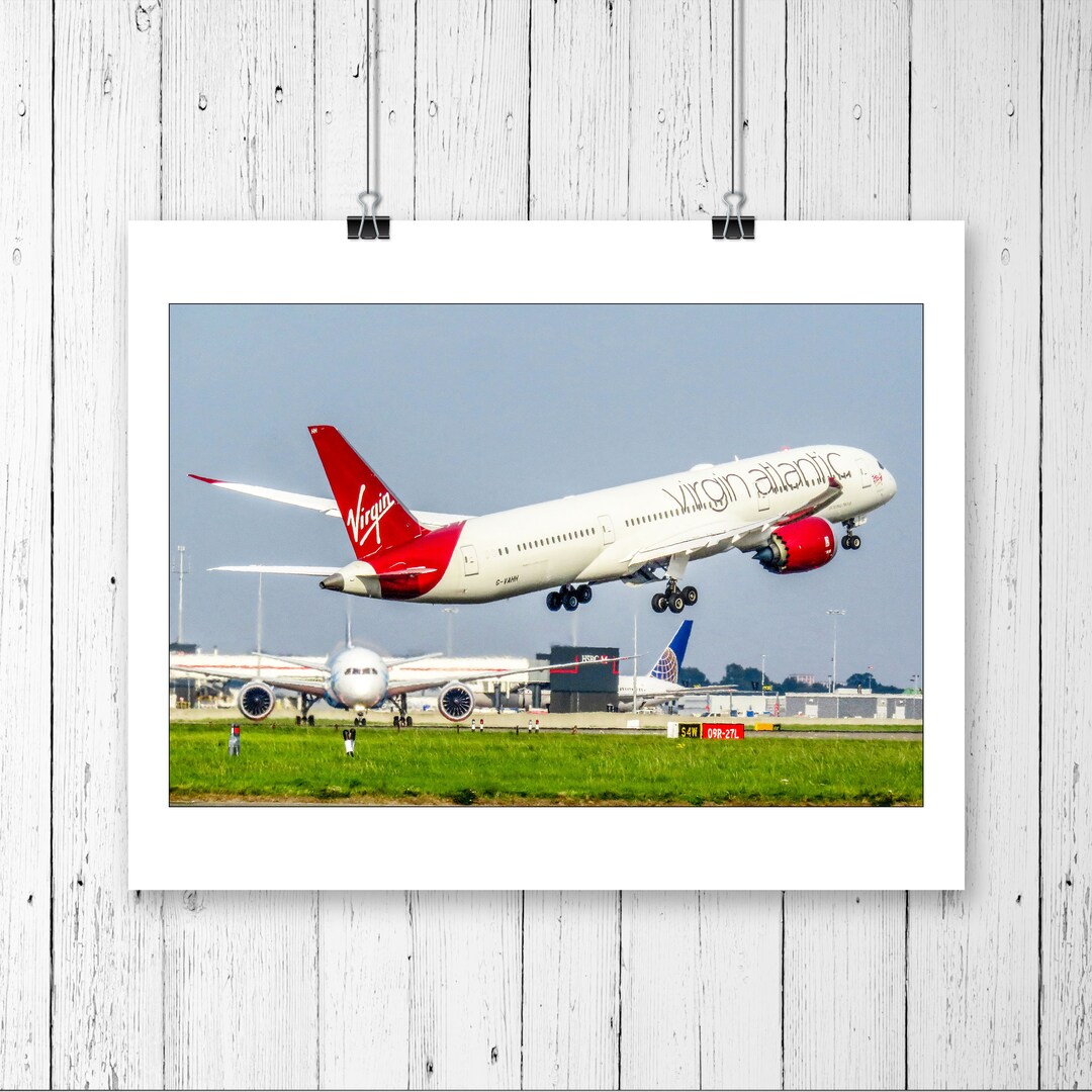 Virgin Atlantic Boeing 787 Dreamliner Aviation Memorabilia Art Decor ...