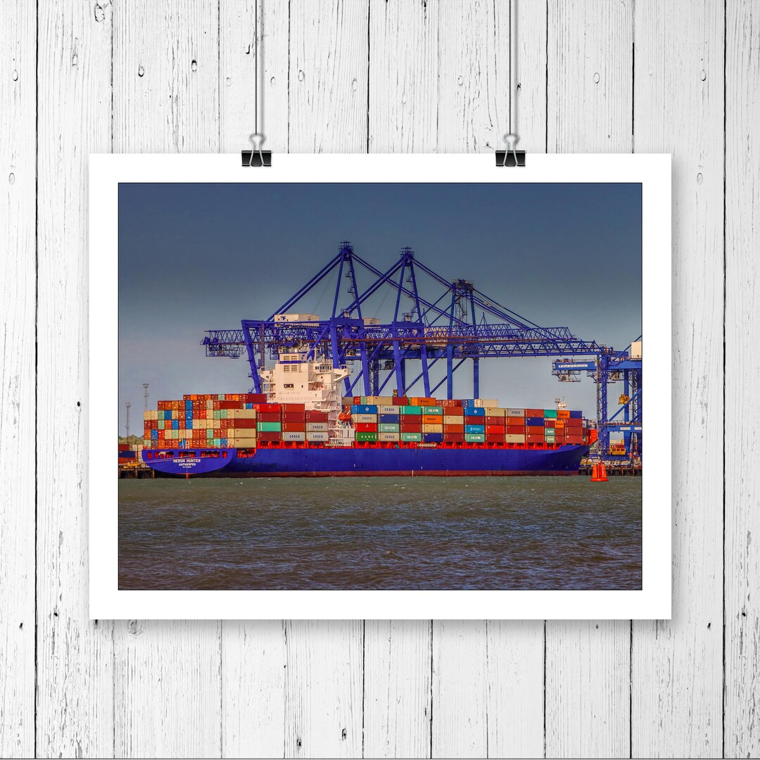 Felixstowe Container Ship Poster Print Office Decor - Etsy