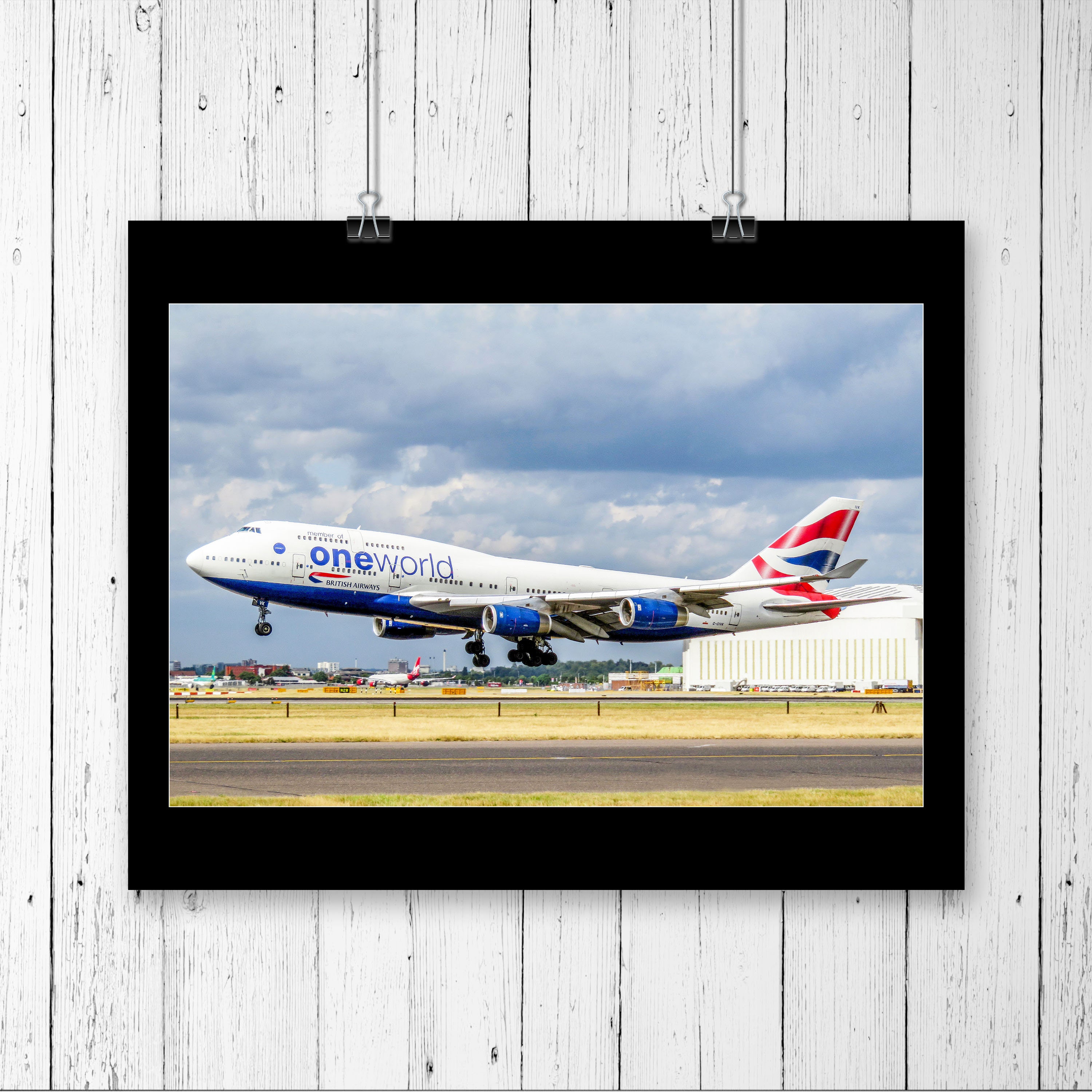 British Airways Boeing 747 Aviation Memorabilia Art Decor Poster Print ...