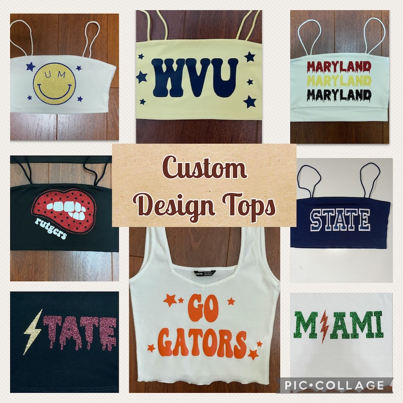 Custom Design Tops - Etsy