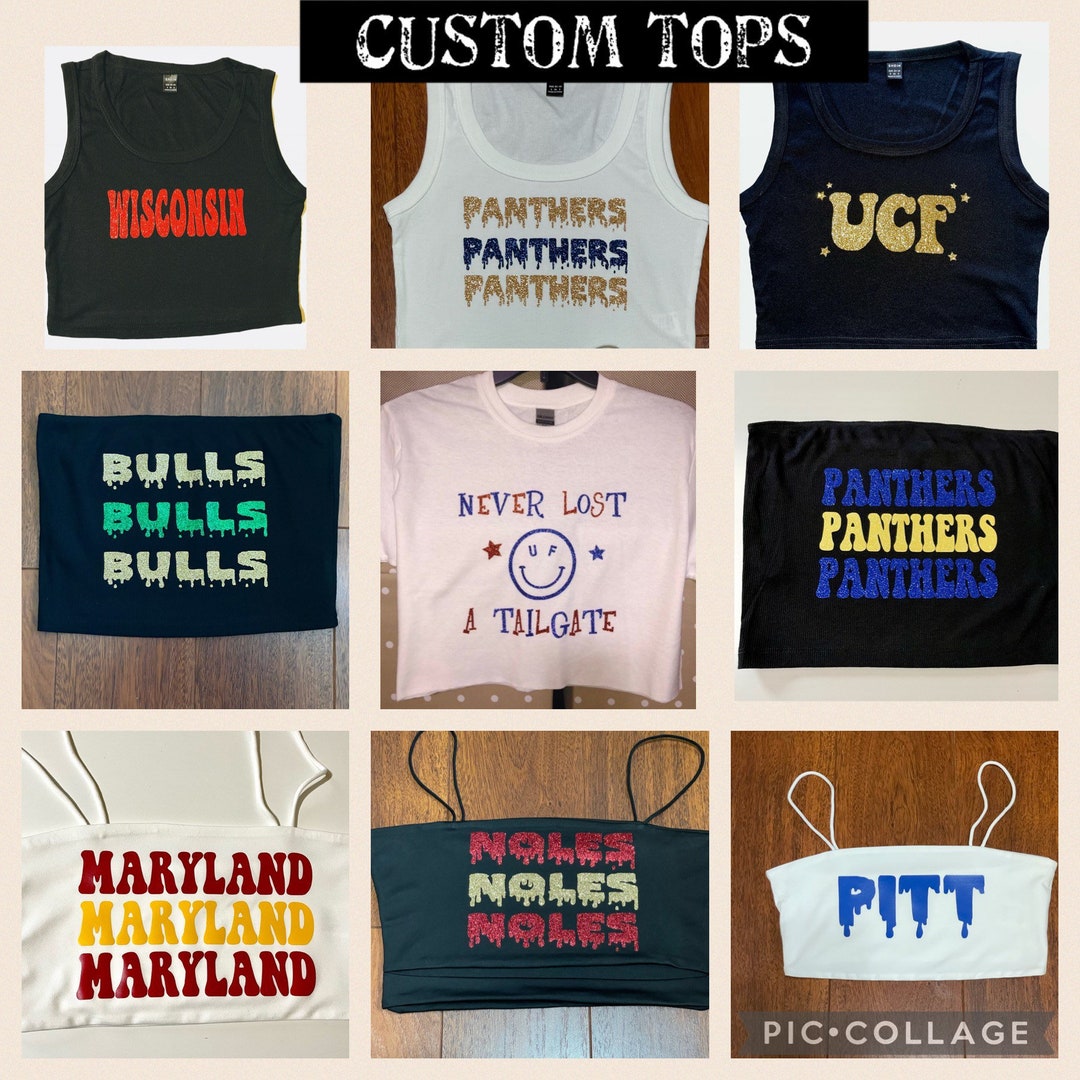 Custom College Tops - Etsy