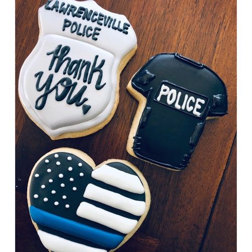 Law Enforcement Cookies Police Cookies Support Police - Etsy
