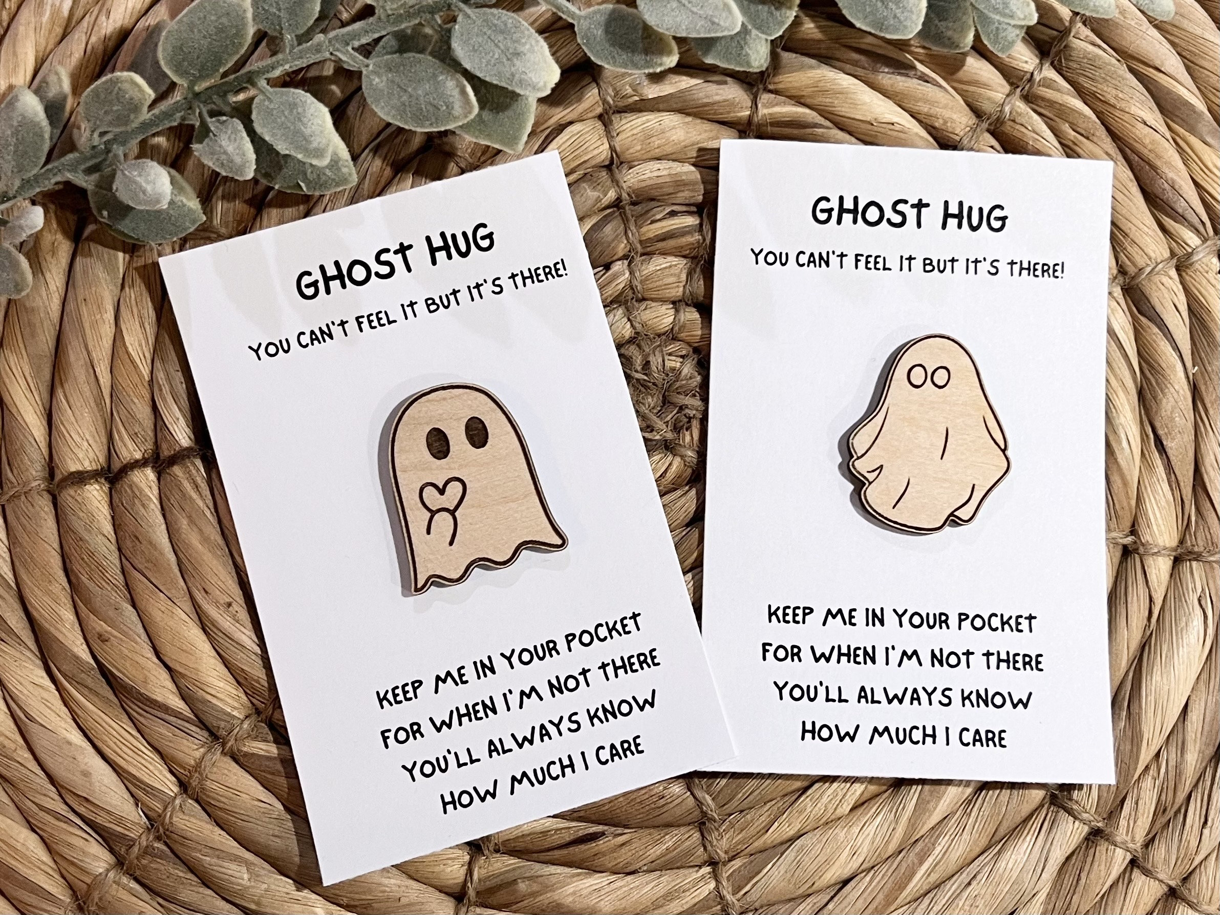 Ghost Hug Ghost Pocket Hug Pocket Hug Halloween Ghost Back - Etsy