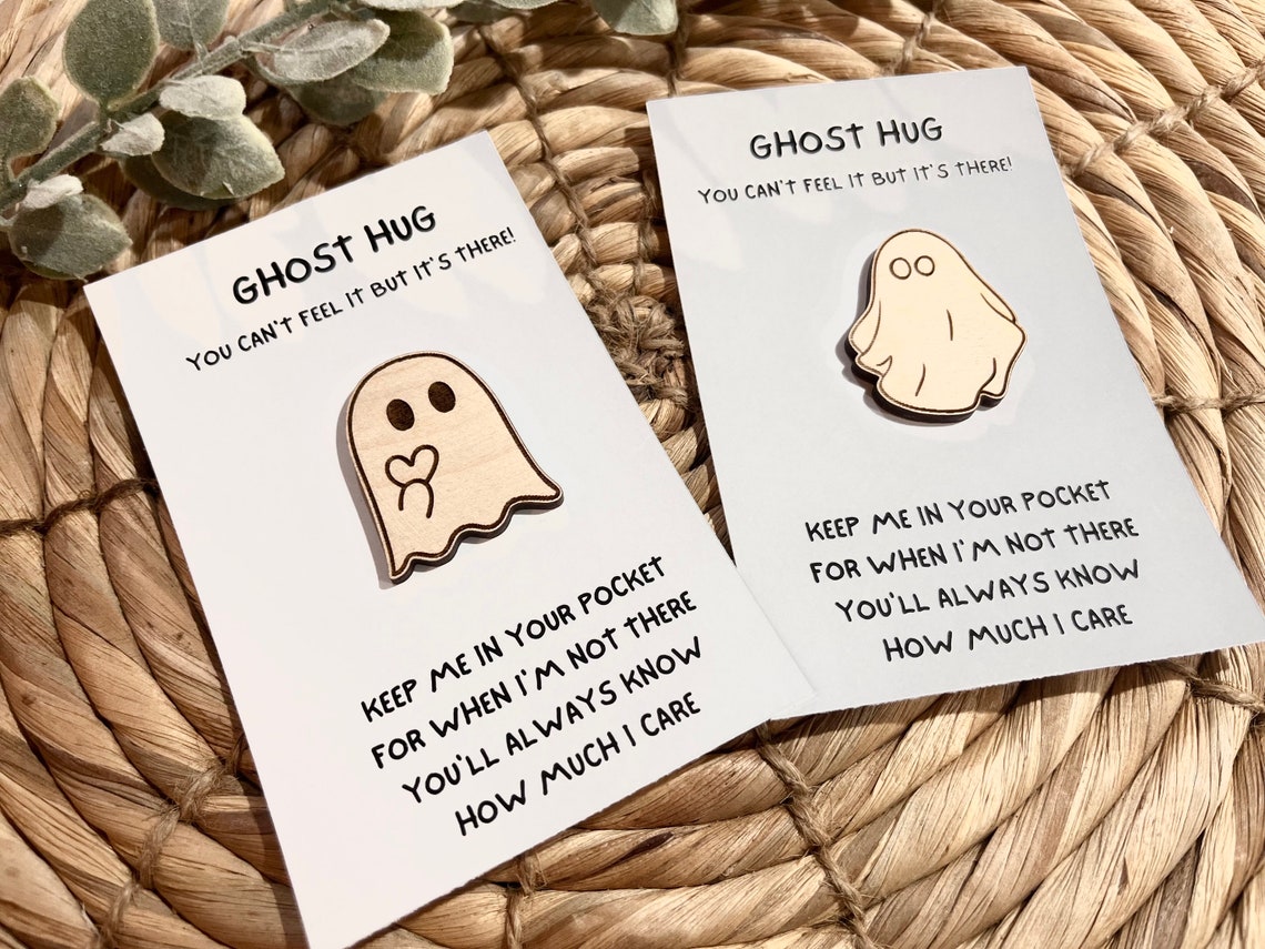 Ghost Hug, Ghost Pocket Hug, Pocket Hug, Halloween Ghost, Valentine's ...