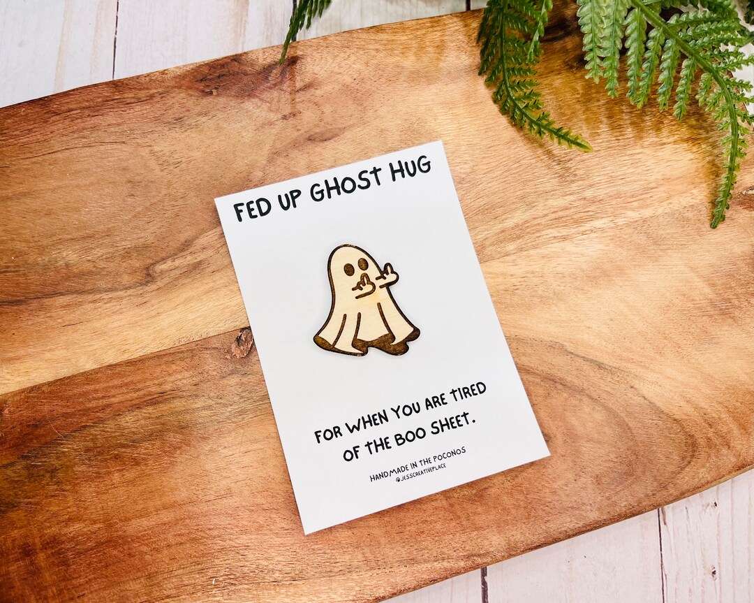 Fed up Ghost, Ghost Hug, Ghost Pocket Hug, Pocket Hug, Pocket Token ...