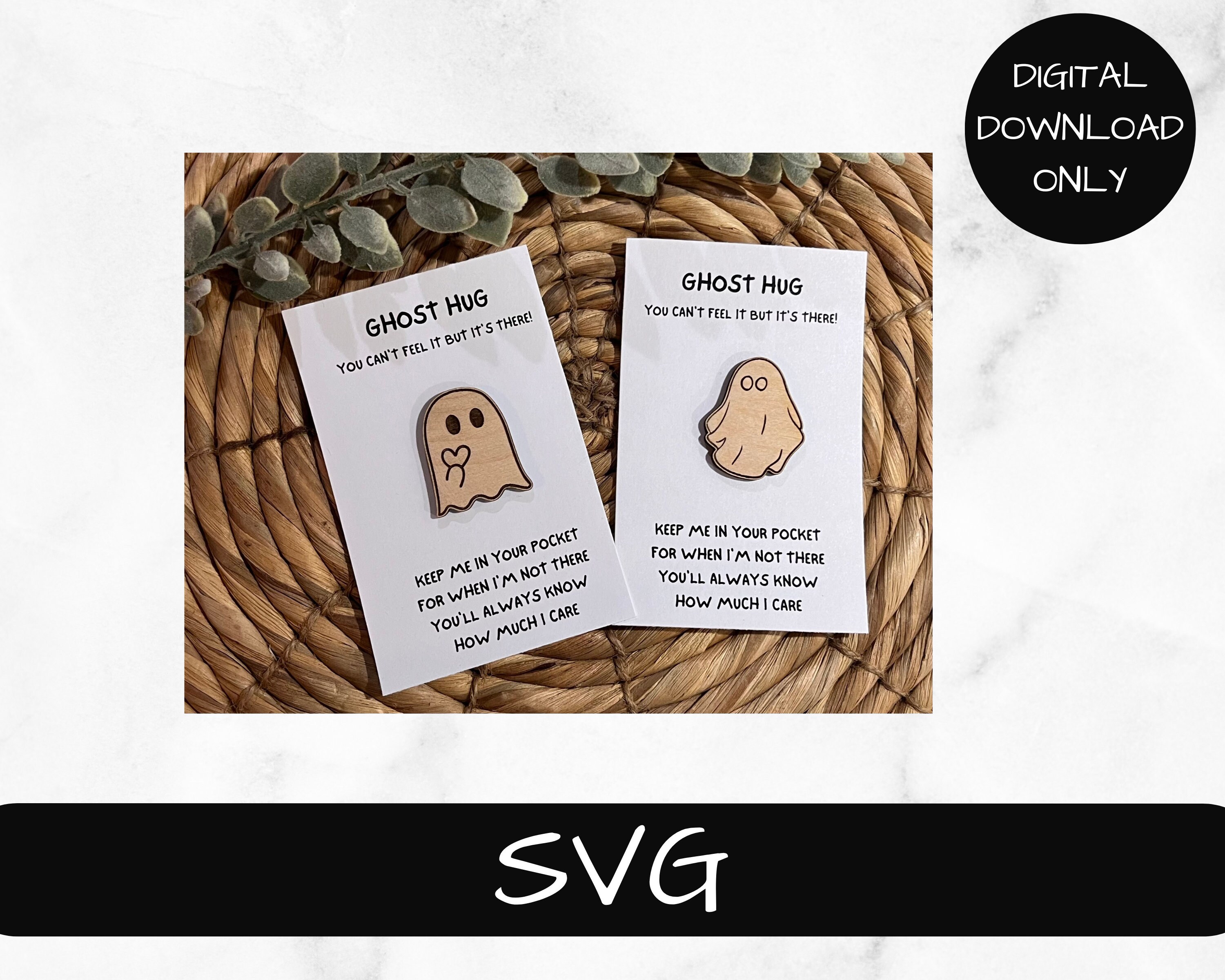 DIGITAL DOWNLOAD Ghost Hug Pocket Hug Ghost Hugs Back to - Etsy