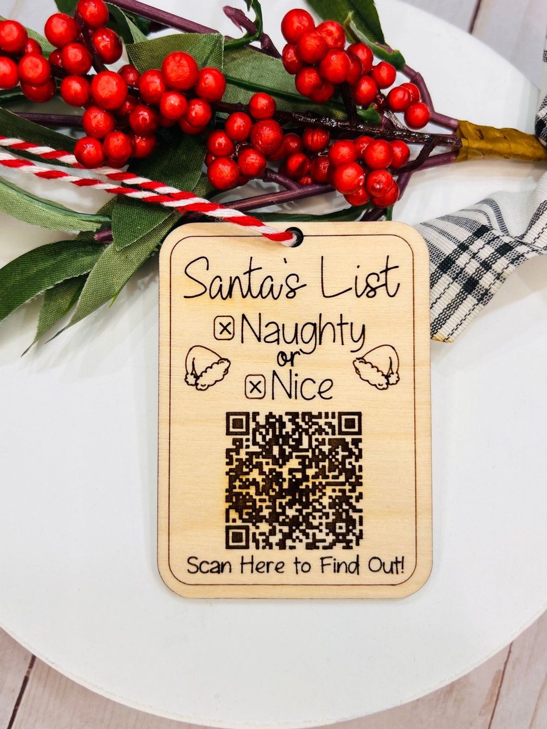 Naughty or Nice Tracker Santas List Santa Meter Christmas Christmas ...