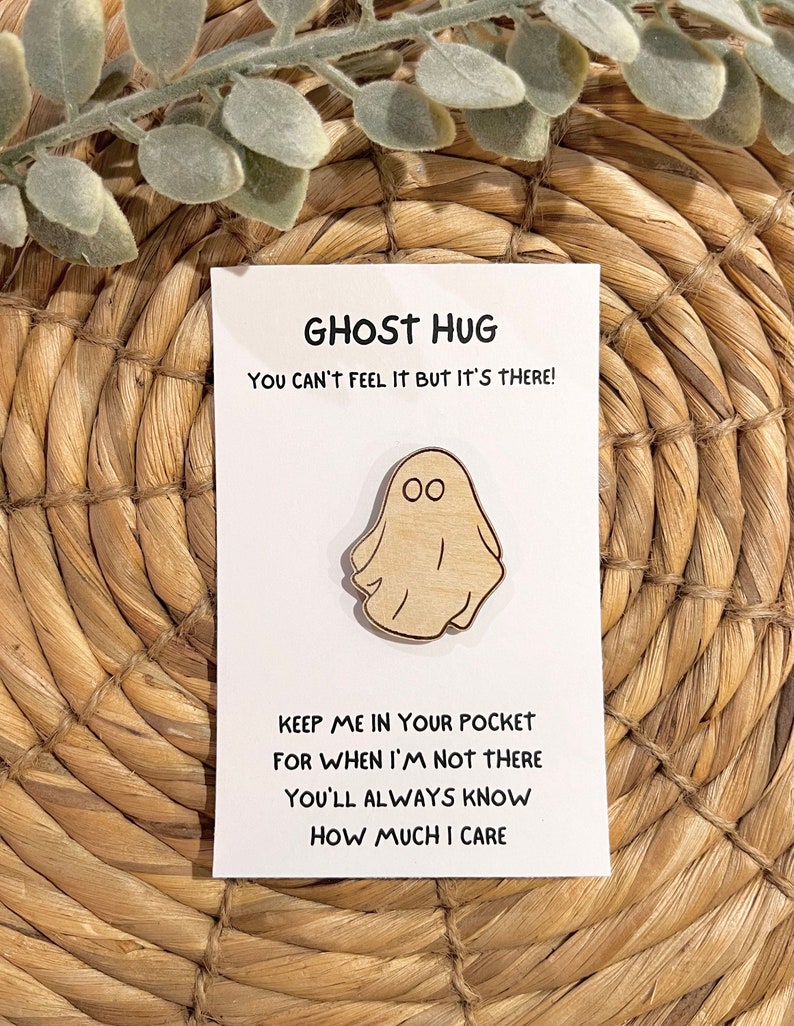 Ghost Hug Ghost Pocket Hug Pocket Hug Halloween Ghost Back - Etsy