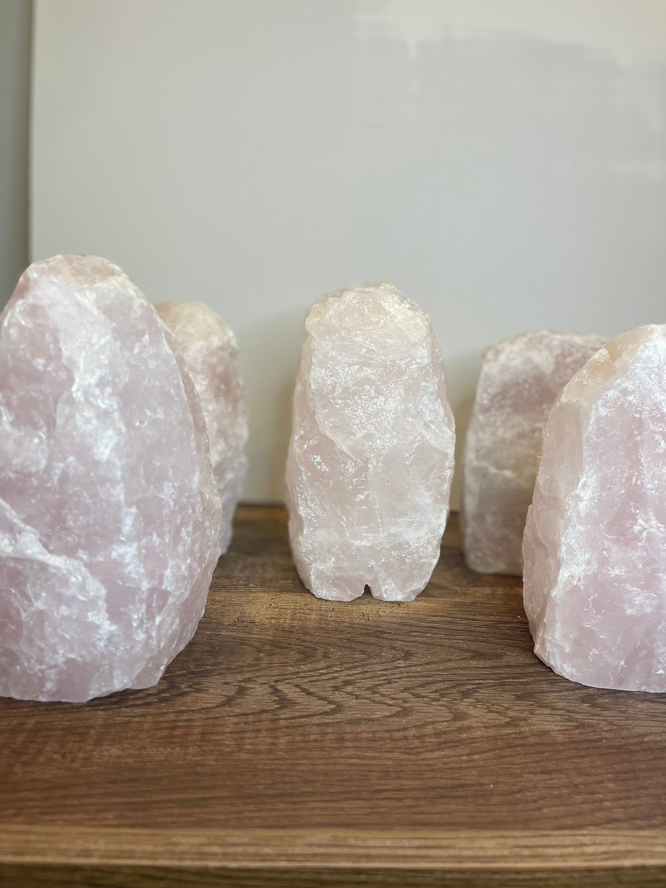 Rose Quartz Crystal Lamp With Base Pink Quartz Light the - Etsy Canada