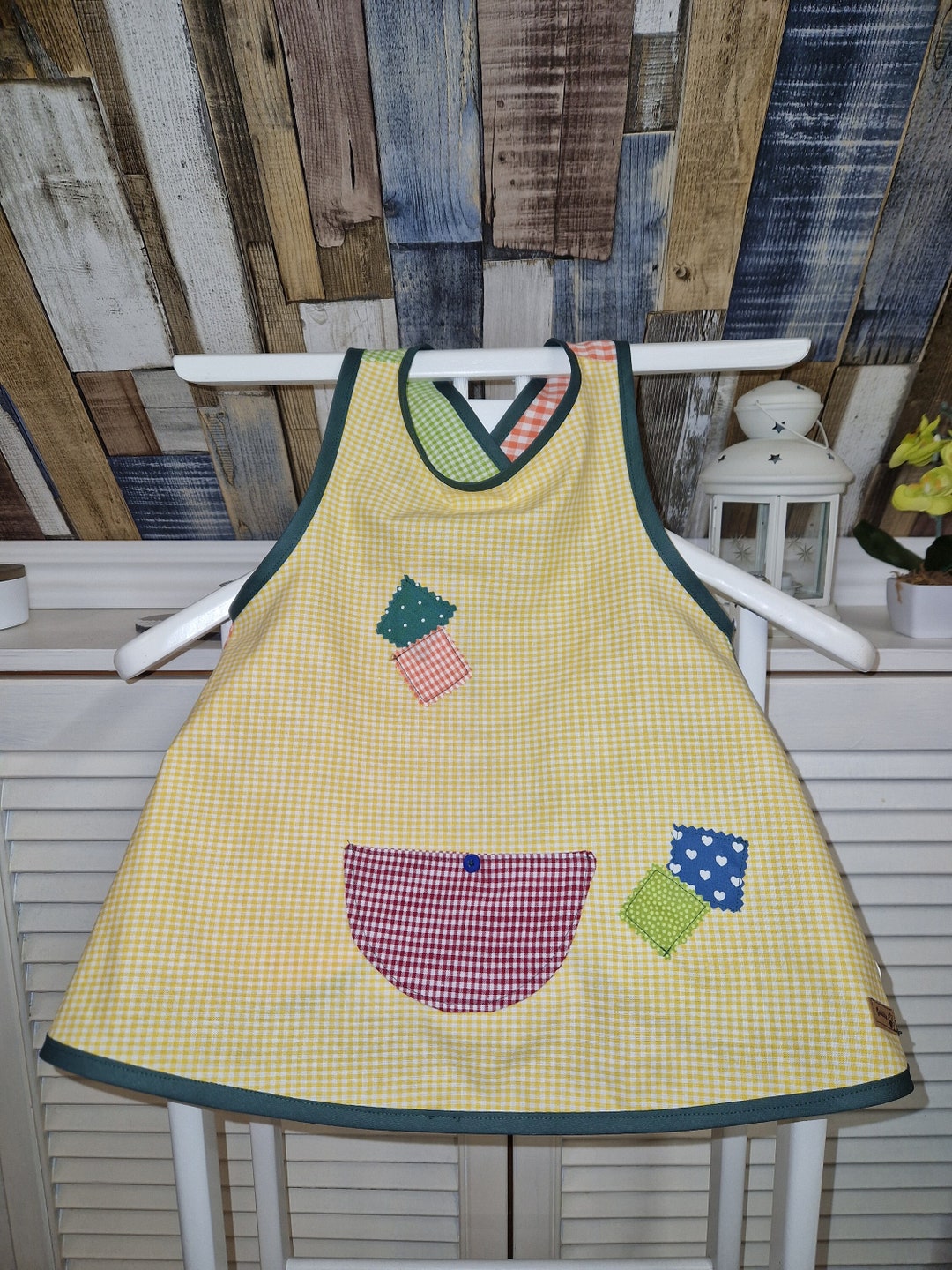 Swedish Apron, RESERVED for Lorena, Size. 98, Cheeky Brat, Apron Dress ...