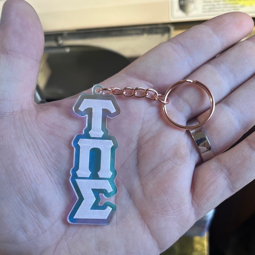 Sorority Keychain, Personalized Sorority Gift Greek Letter Accessories ...