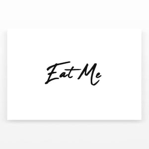 2x Eat Me Temporary Tattoos - Etsy
