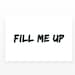2 Fill Me up Temporary Tattoo - Etsy