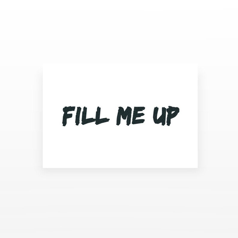 2 Fill Me up Temporary Tattoo - Etsy