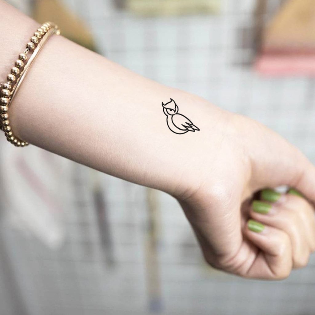 Small Simple Owl Tattoos